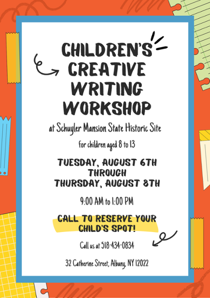 Children's Creative Writing Workshop | Maurice D. Hinchey Hudson River ...
