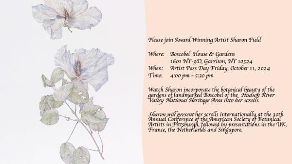 Award Winning Australian Artist Sharon Field at Boscobel on Artist Pass ...